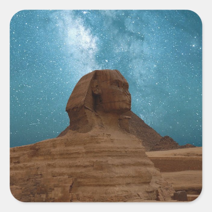 Sphinx: Egypt Square Sticker | Zazzle.com