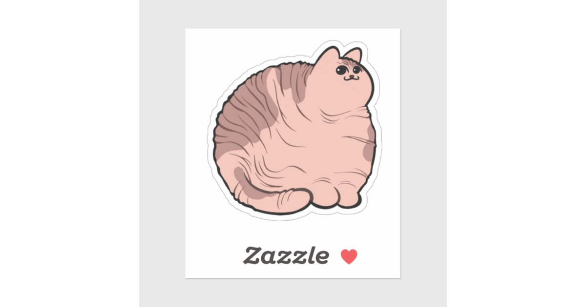 Sphynx CHONK Sticker | Zazzle