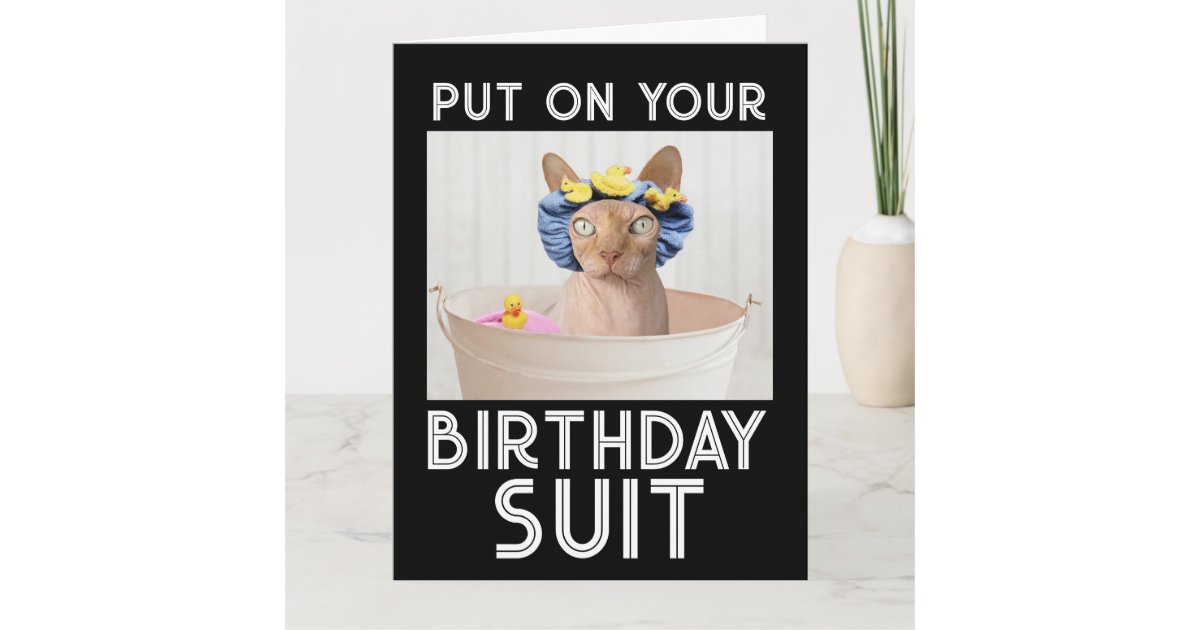 SPHYNX HAIRLESS CAT BIRTHDAY GREETING CARDS | Zazzle