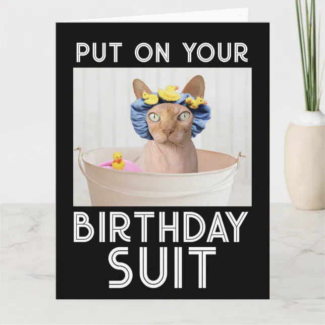SPHYNX HAIRLESS CAT BIRTHDAY GREETING CARDS | Zazzle