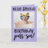 SPHYNX HAIRLESS CAT BIRTHDAY GREETING CARDS | Zazzle