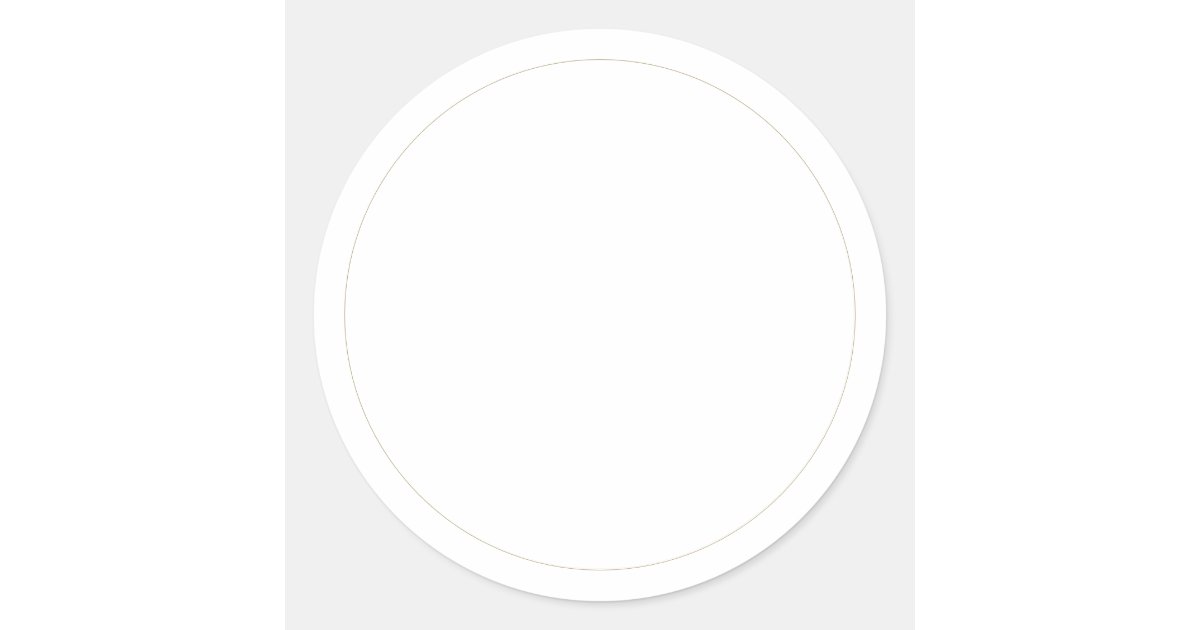 Spice jar gold border blank round seal label | Zazzle
