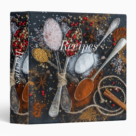 Spice Recipe Binder Folder | Zazzle.com