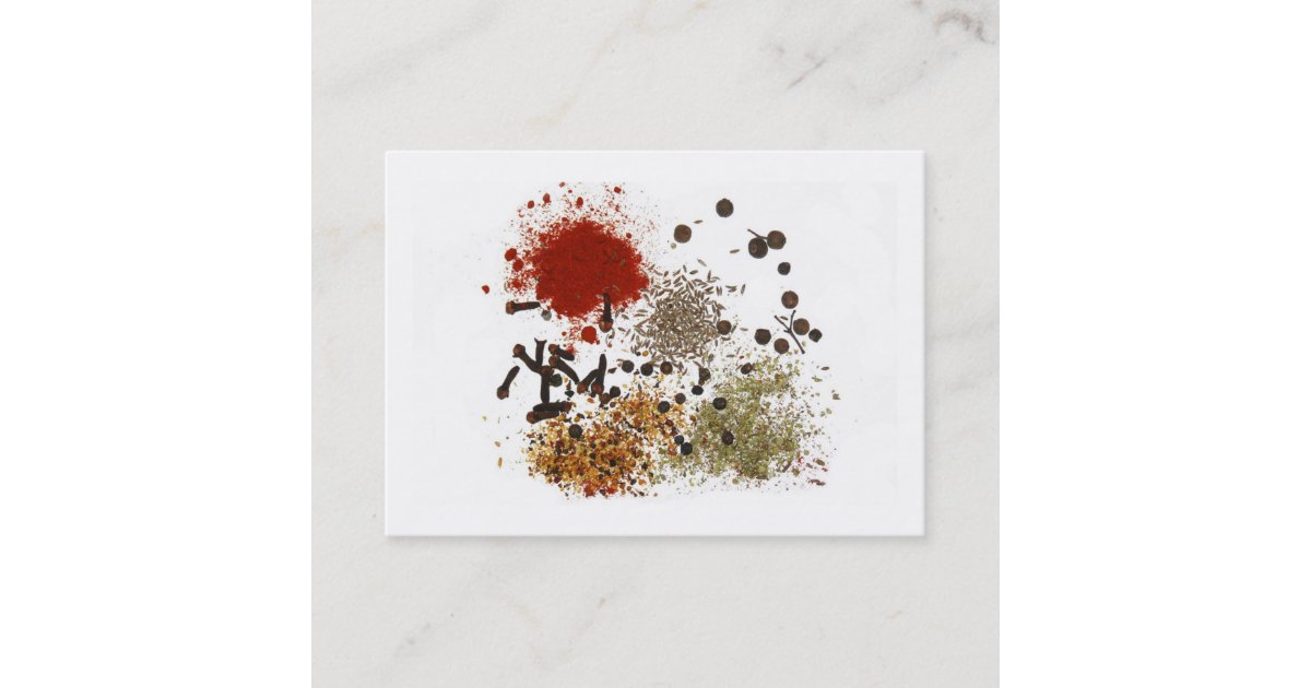 Spices Business Card | Zazzle