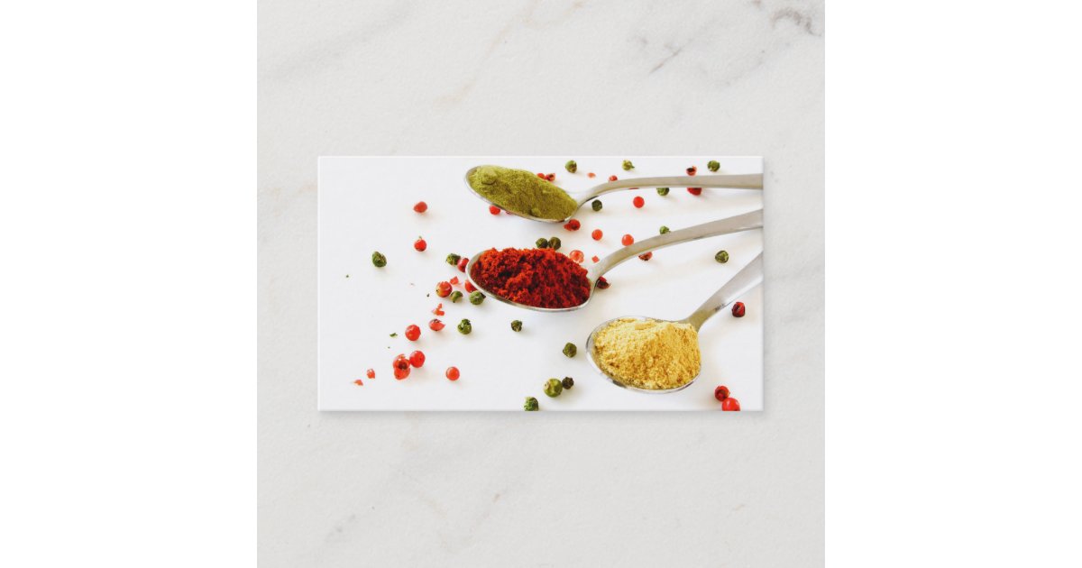 Spices business cards | Zazzle