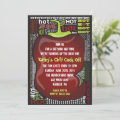 SPICY HOT CHILI PEPPER Party Invitation Invite | Zazzle