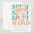 Spicy Margs Modern Bright Margarita 30th Birthday Invitation | Zazzle