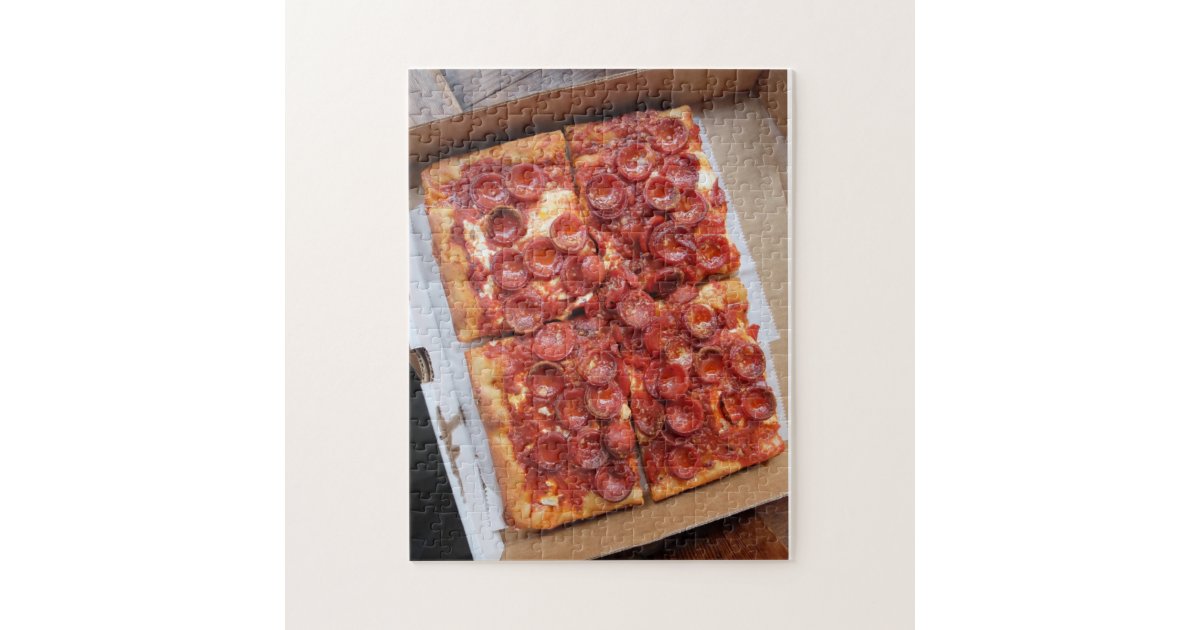 Spicy Square Pie Puzzle by Grubshots | Zazzle