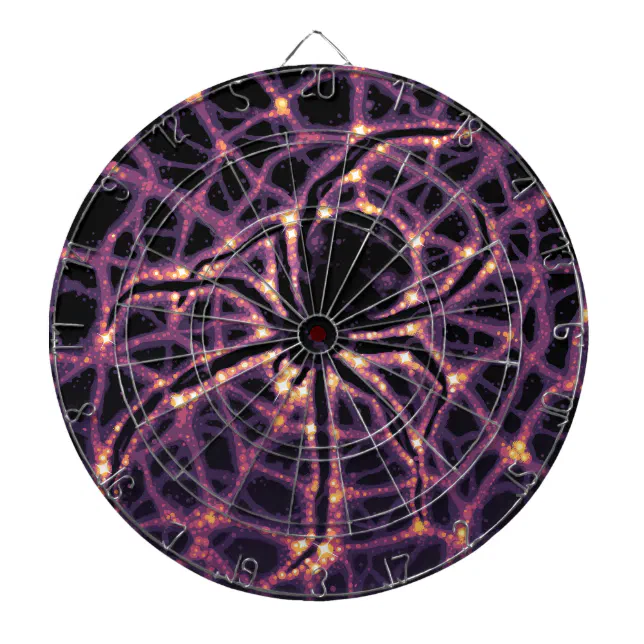 Spider Cosmic Web, Halloween Galaxy of Horrors Dart Board | Zazzle