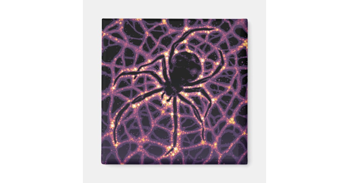 Spider Cosmic Web, Halloween Galaxy of Horrors Magnet | Zazzle