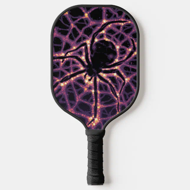 Spider Cosmic Web, Halloween Galaxy of Horrors Pickleball Paddle | Zazzle