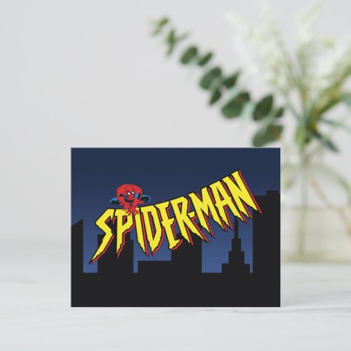 Spider-Man 90's Animated Series Title Screen Postcard | Zazzle