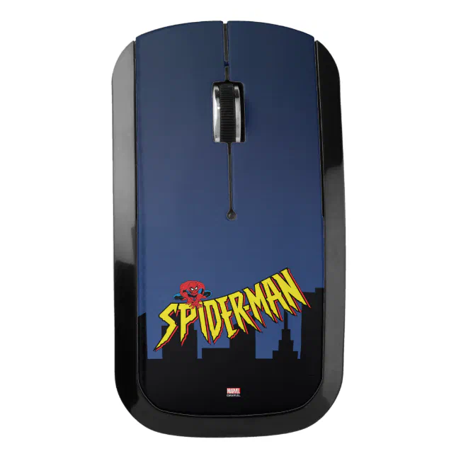 Spider-Man 90's Animated Series Title Screen Wireless Mouse | Zazzle