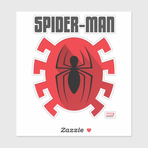 Spider-Man | Art Deco Spider-Man Emblem Sticker | Zazzle