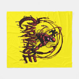 Spider-Man | Carnage Name Graphic Fleece Blanket | Zazzle
