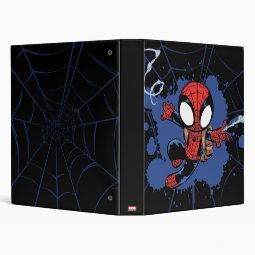 Spider-Man | Chibi Spider-Man Web-Swinging 3 Ring Binder | Zazzle
