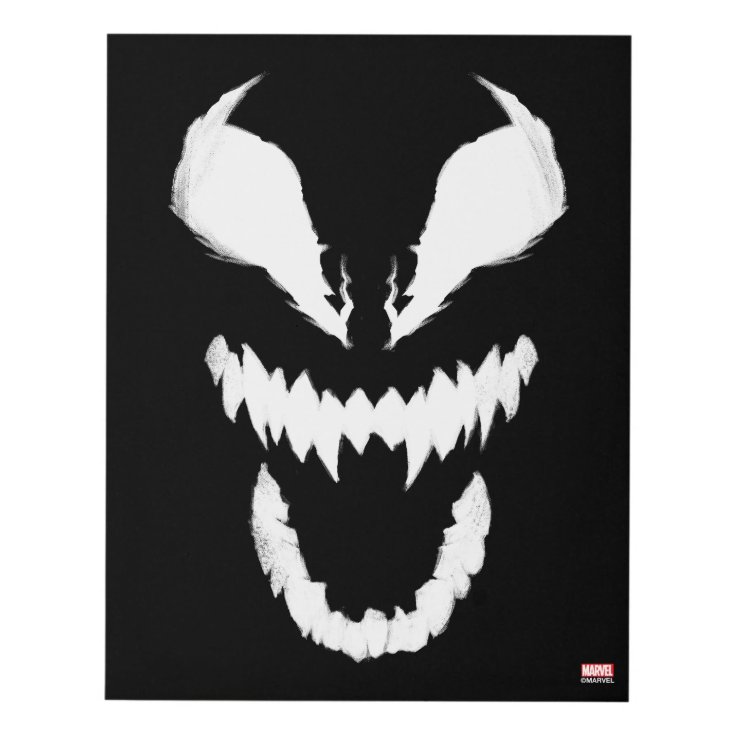 Spider-Man Classics | Face of Venom Panel Wall Art | Zazzle
