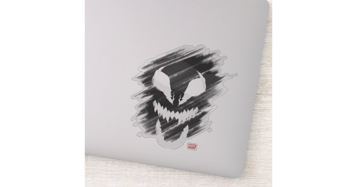 Spider-Man Classics | Face of Venom Sticker | Zazzle