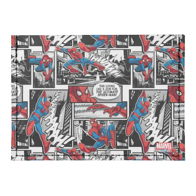 Spider-Man Comic Panel Pattern Tyvek® Card Wallet | Zazzle