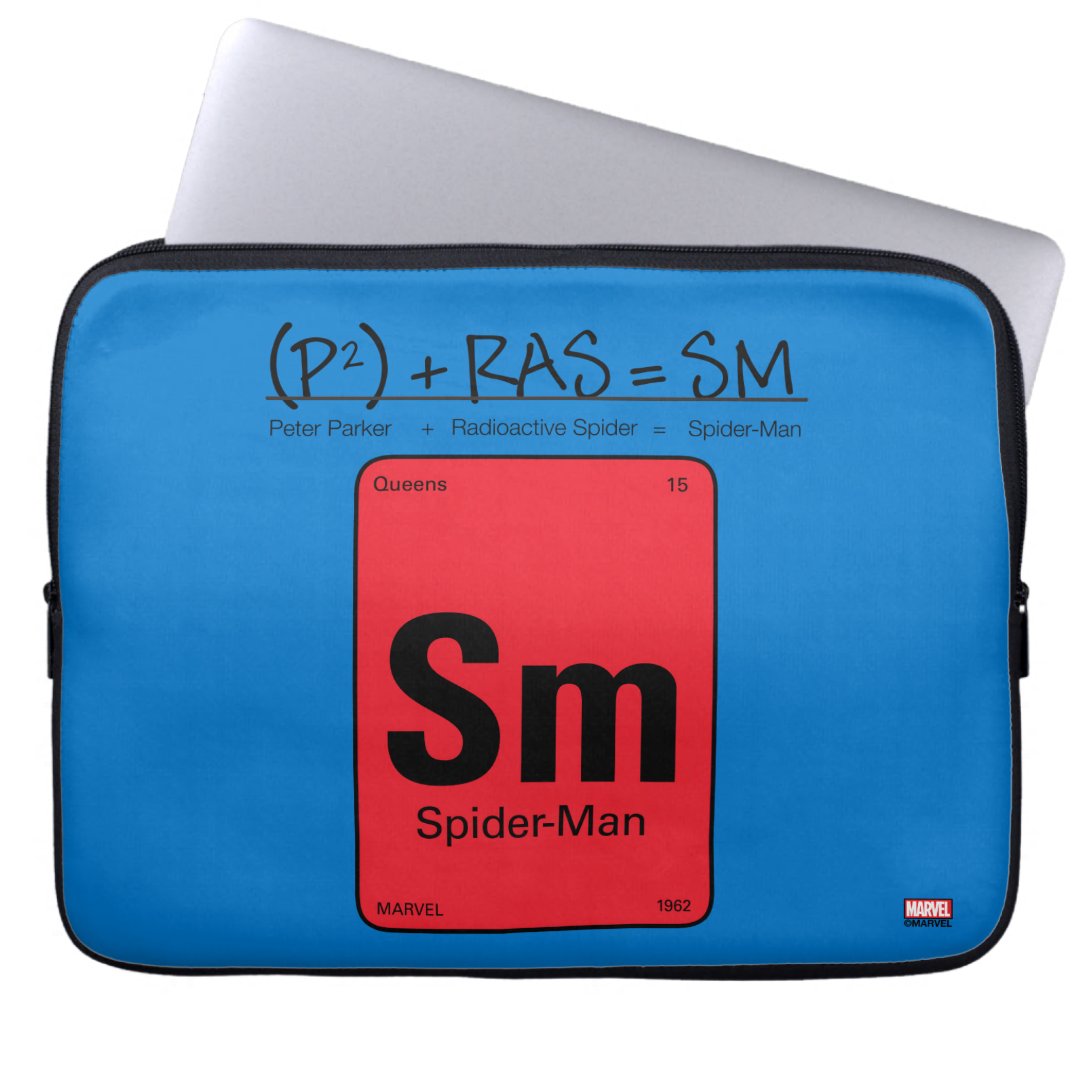 Spider-Man Element Scientific Formula Laptop Sleeve | Zazzle