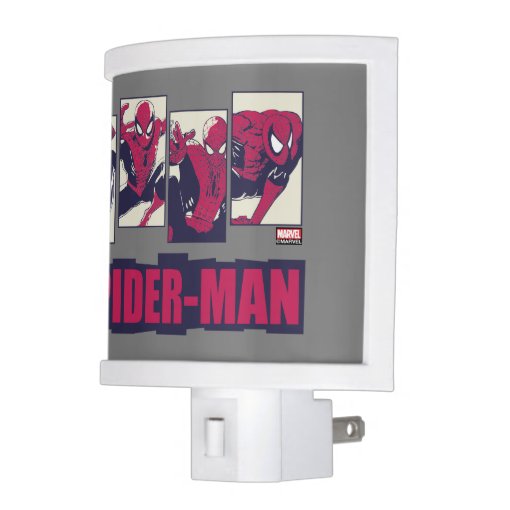 Spider-Man Four Panel Pose Graphic Night Light | Zazzle
