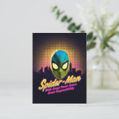 Spider-Man | Halftone Sunset Skyline Postcard | Zazzle