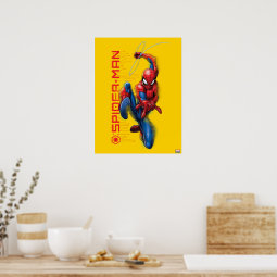 Spider-Man | High-Tech Circuit Character Art Poster | Zazzle