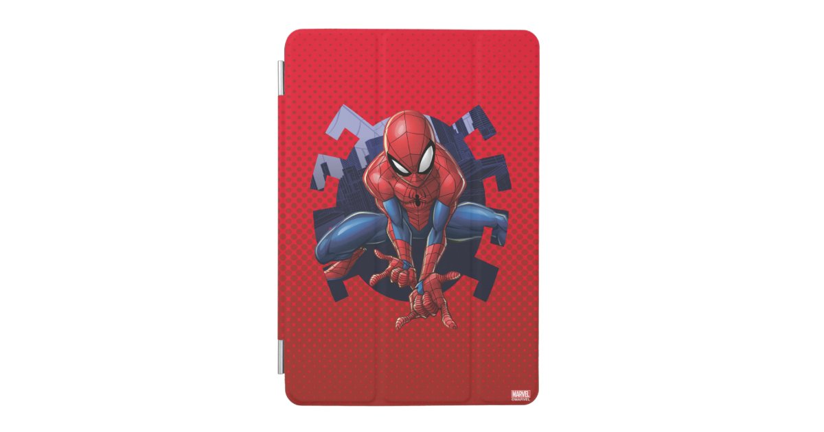 Spider-Man Leaping Out Of Spider Graphic iPad Mini Cover | Zazzle