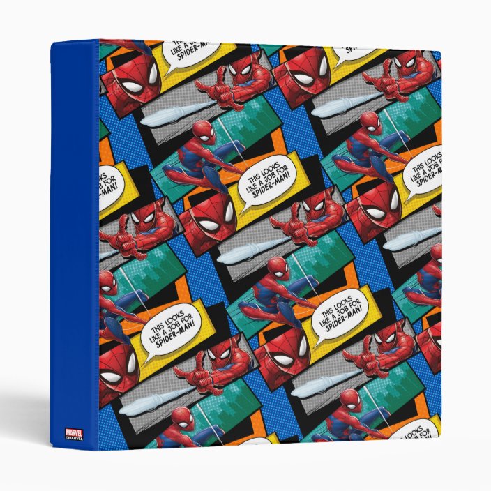 Spider-Man | "Looks Like A Job For Spider-Man" 3 Ring Binder | Zazzle.com