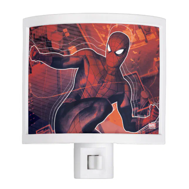 Spider-Man Mid-Air Spidey Sense Night Light | Zazzle