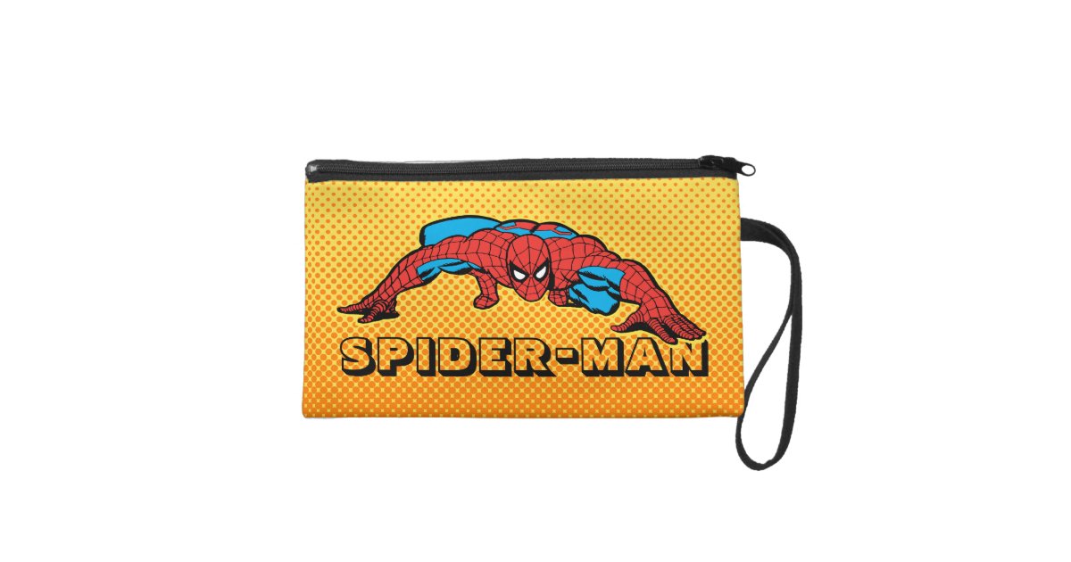 Spider-Man Retro Crouch Wristlet | Zazzle