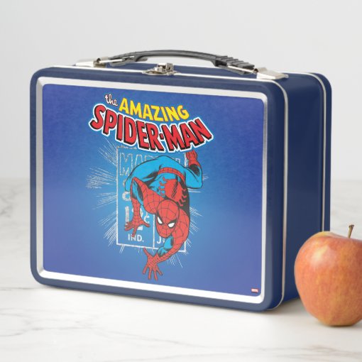 Spider-Man Retro Price Graphic Metal Lunch Box | Zazzle