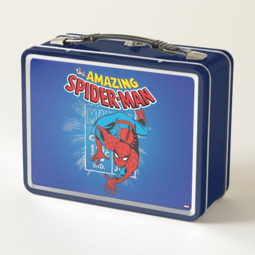 Spider-Man Retro Price Graphic Metal Lunch Box | Zazzle