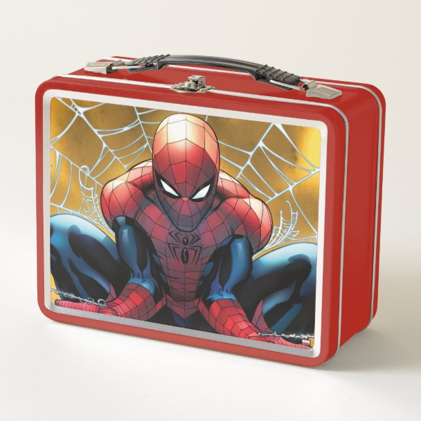 Spider-Man | Sitting In A Web Fabric | Zazzle