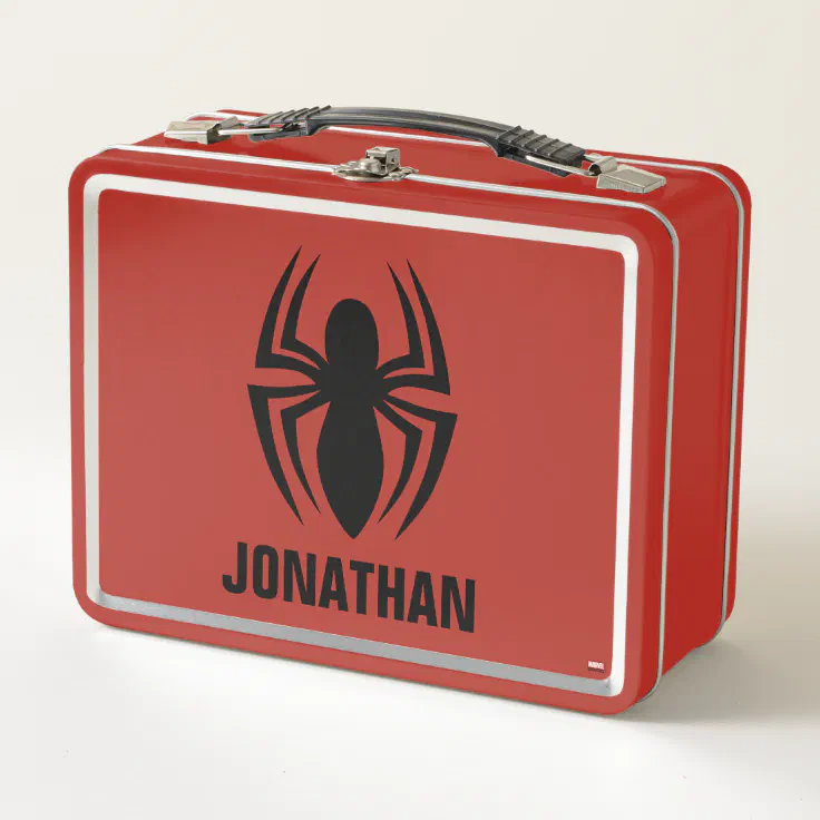 Spider-Man Spider Logo Metal Lunch Box | Zazzle