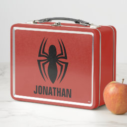 Spider-Man Spider Logo Metal Lunch Box | Zazzle