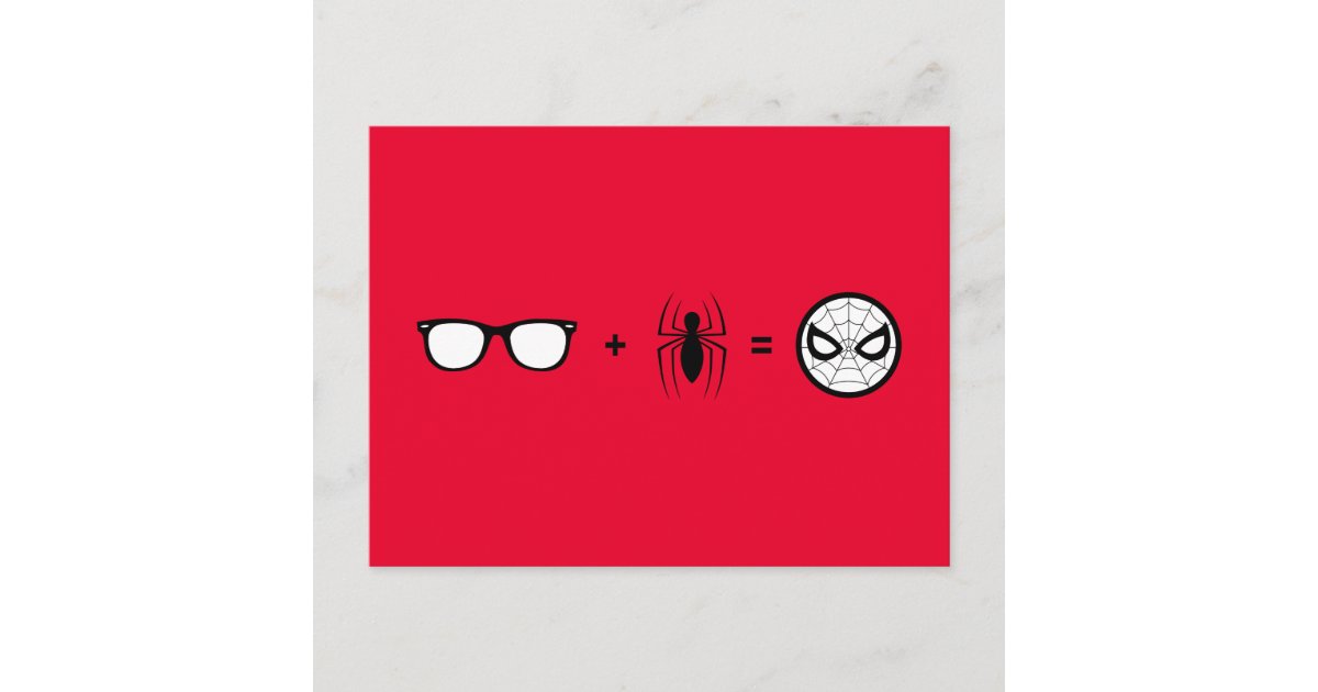 Spider-Man | Spider-Man Equation Postcard | Zazzle