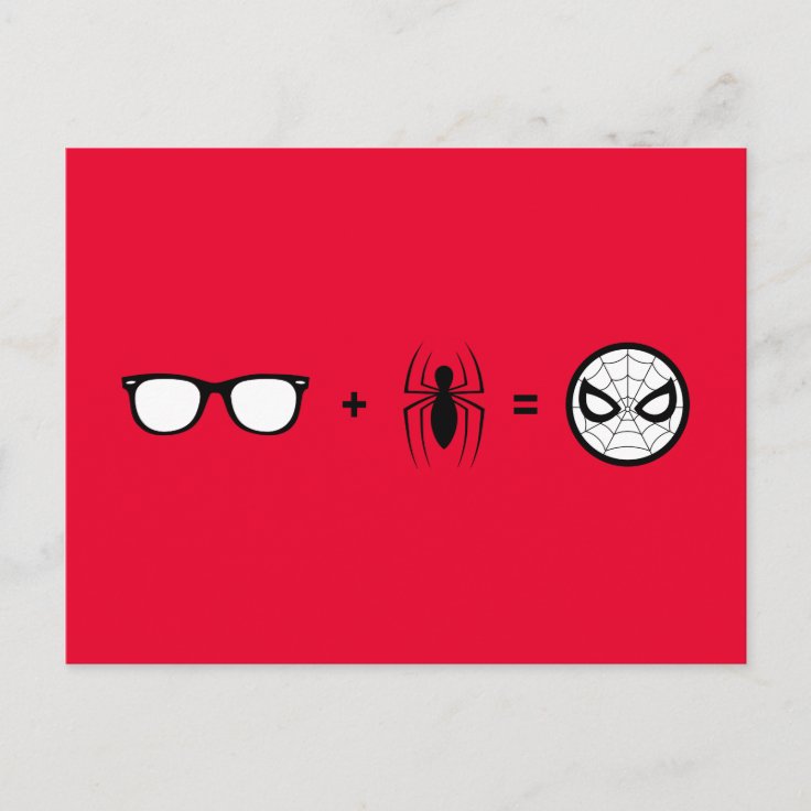 Spider-Man | Spider-Man Equation Postcard | Zazzle