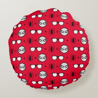 Spider-Man | Spider-Man Equation Round Pillow | Zazzle