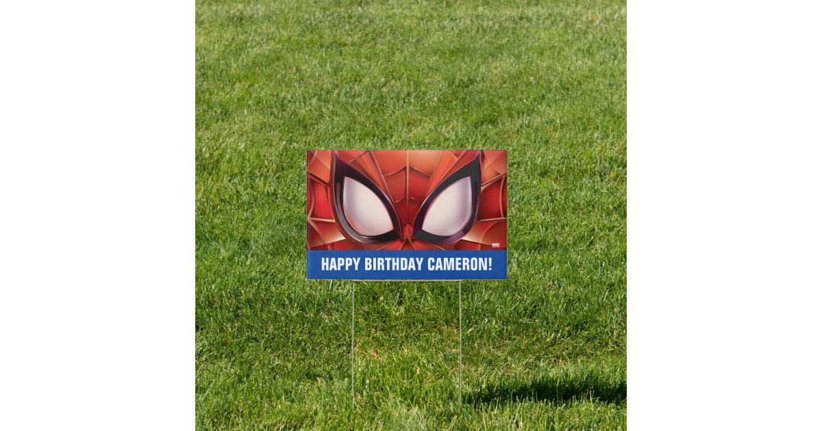 Spider-Man | Super Hero Birthday Sign | Zazzle