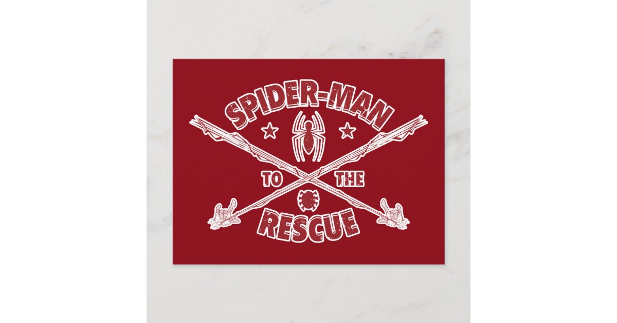 Spider-Man To The Rescue Postcard | Zazzle