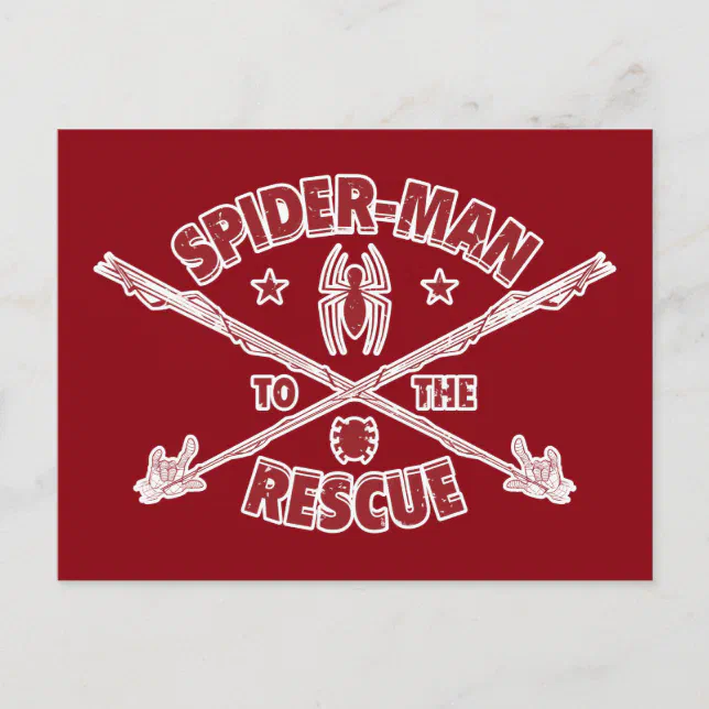 Spider-Man To The Rescue Postcard | Zazzle