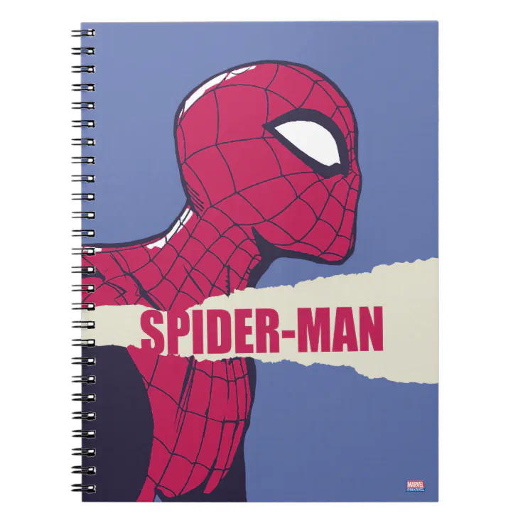 Spider-Man Torn Page Name Graphic Notebook | Zazzle