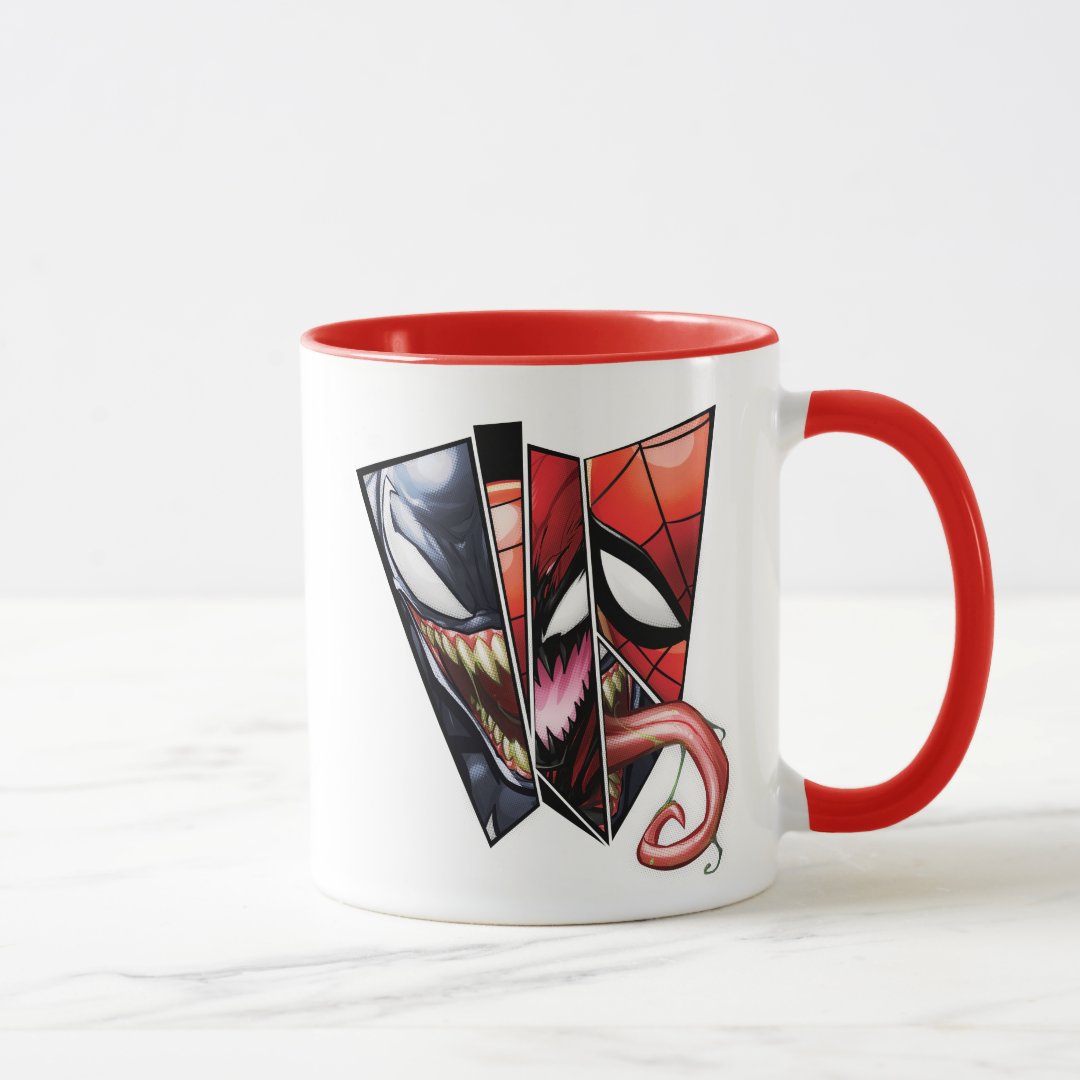 Spider-Man | Venom, Carnage, & Spider-Man Cutout Mug | Zazzle