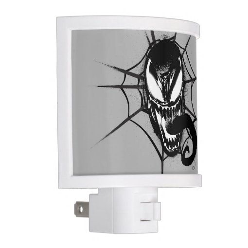 Spider-Man | Venom Head In Web Graphic Night Light | Zazzle
