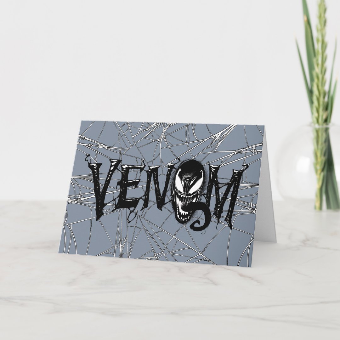 Spider-Man | Venom Name Logo Card | Zazzle