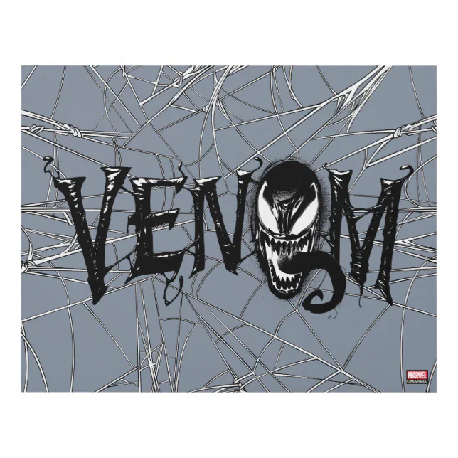Spider-Man | Venom Name Logo Panel Wall Art | Zazzle