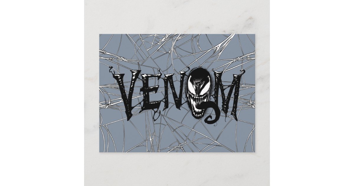 Spider-Man | Venom Name Logo Postcard | Zazzle