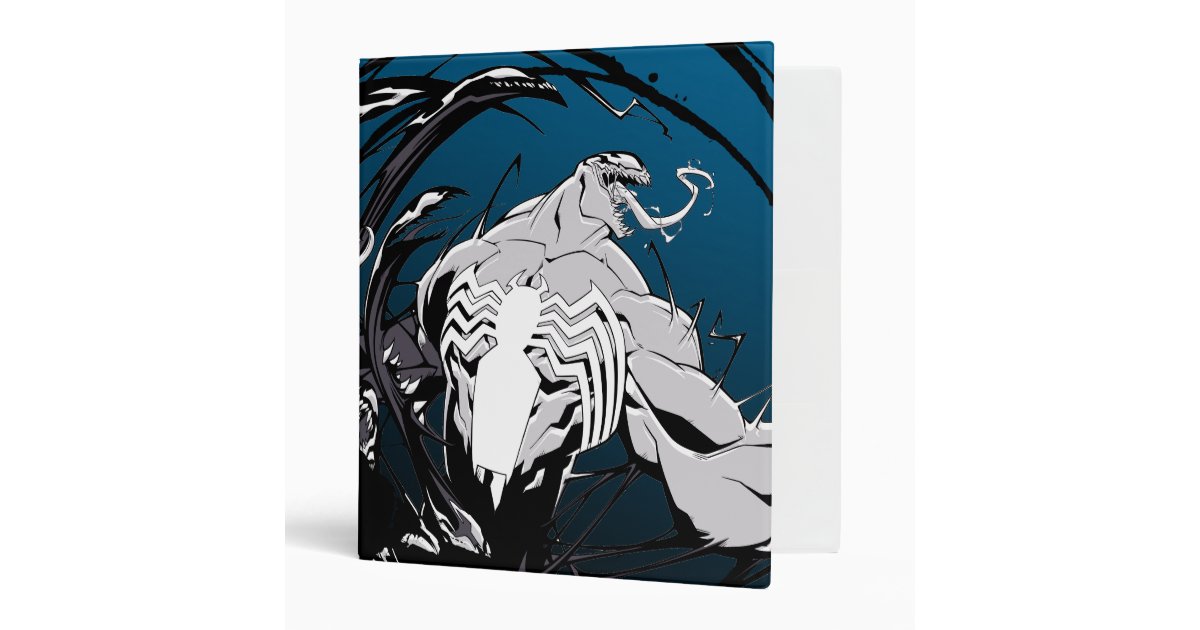 Spider-Man | Venom Symbiote Circle Graphic 3 Ring Binder | Zazzle