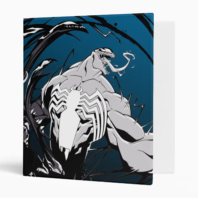 Spider-Man | Venom Symbiote Circle Graphic 3 Ring Binder | Zazzle